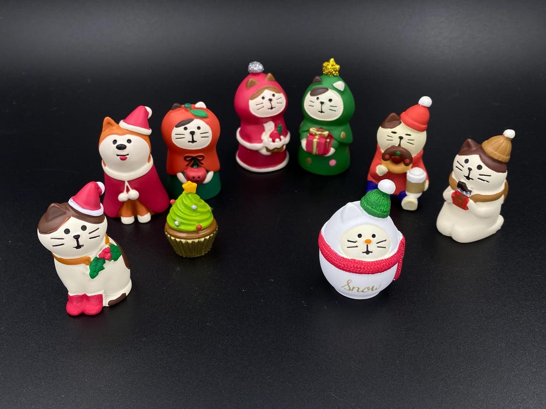 Zakka Christmas Market, Japanese Miniature Figurines Desktop, Mini Christmas Decoration ...