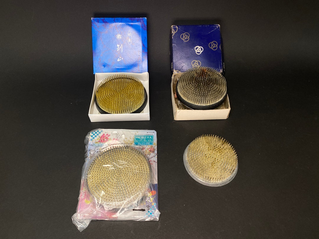 Japan Kenzan, Ikebana Shippo Kenzan Needle, Dia 3.5",4.3", Vintage ...