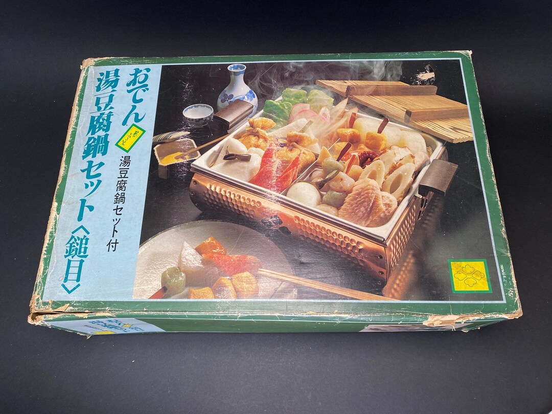 Vintage Japanese Copper Tofu Hot Pot Set With Lid and Tools, Oden ...