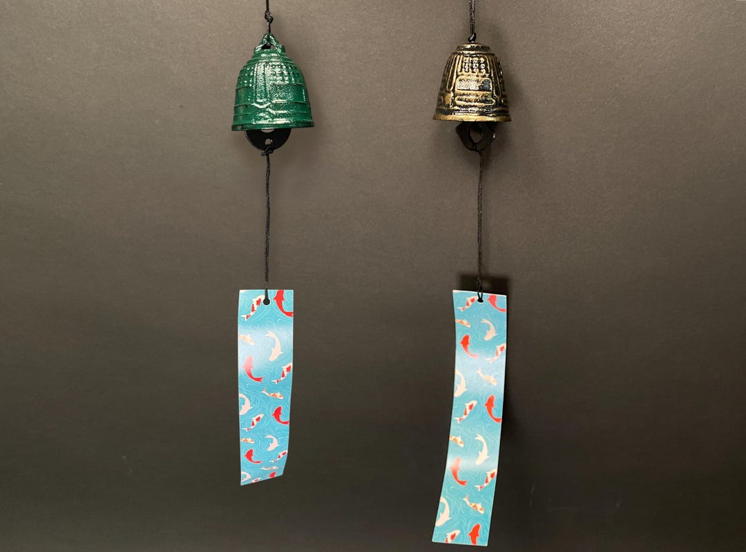 Iron Wind Chimes Nambu Fu Ring Ironware With 3 Different Colorful Tail ...