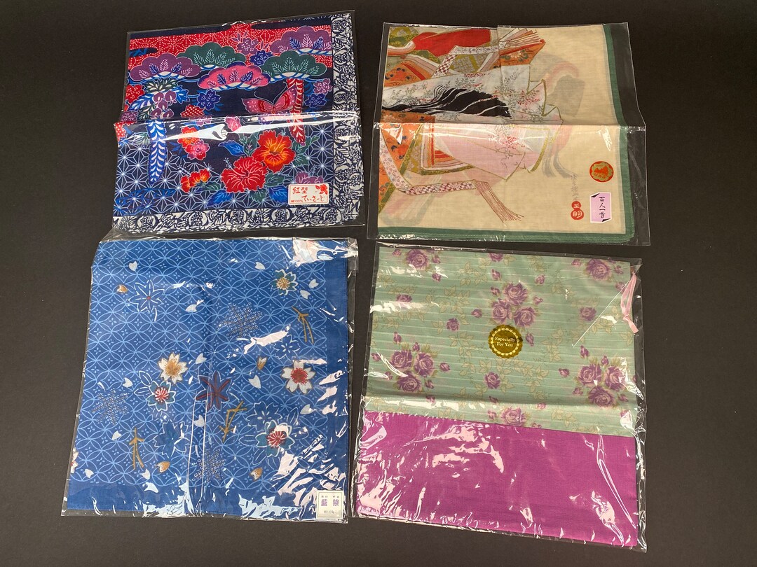 Fukusa Cotton Japan Square Kerchief & Bag, High-class Cloth Kimono ...