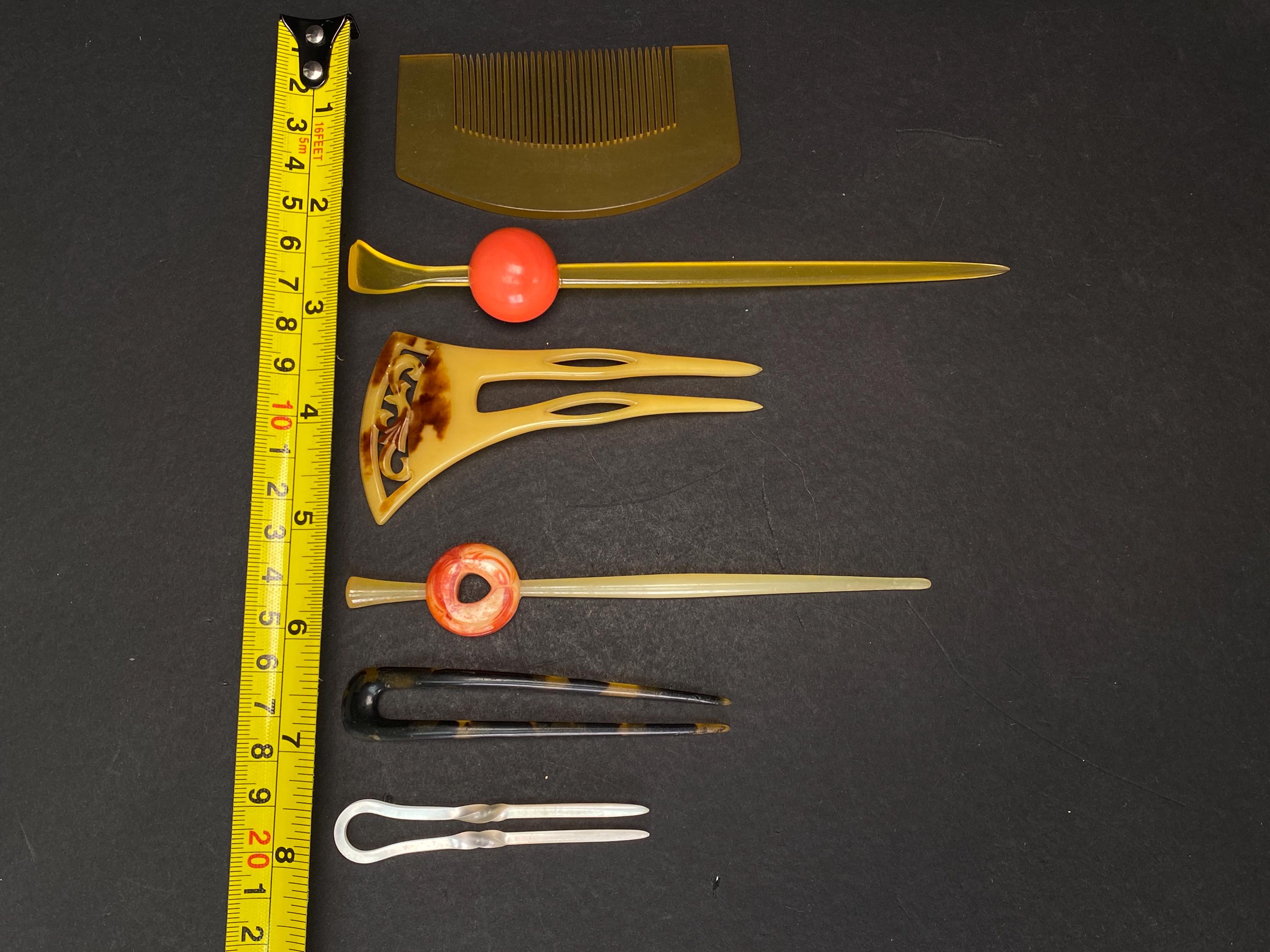 Japanese Kanzashi Kimono Geisha, Yellow & Black Lacquerware Hair Stick ...