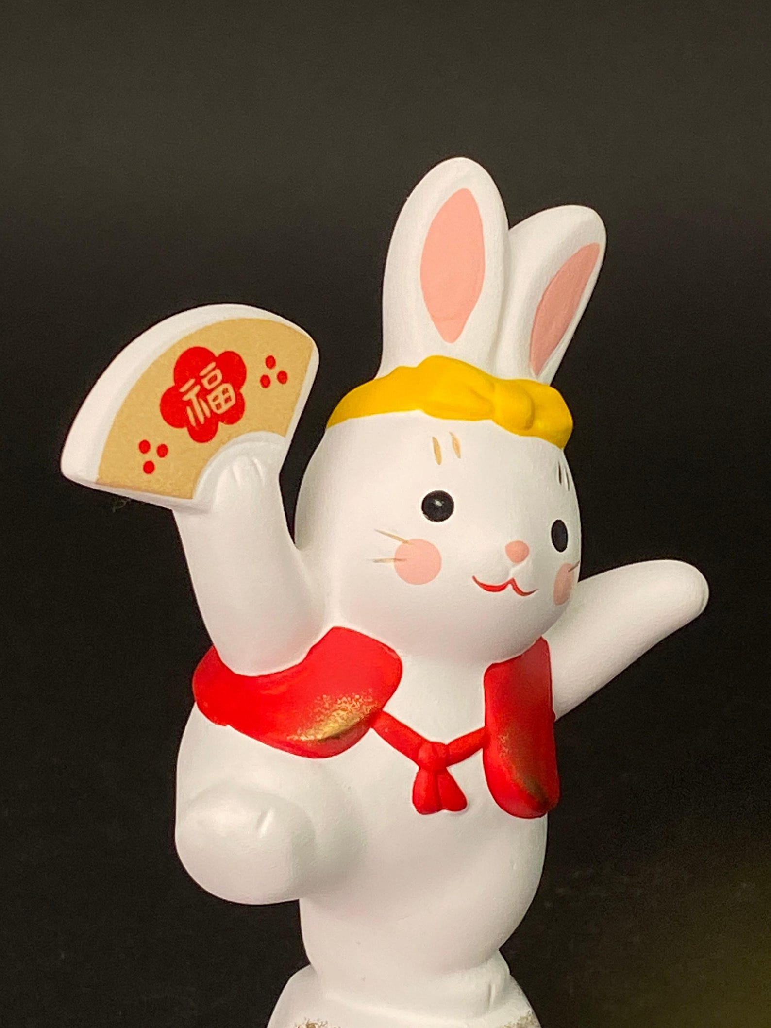Japanese Rabbit and Fuji Mountain: Zodiac ETO Rabbit, Yakushigama, Made ...