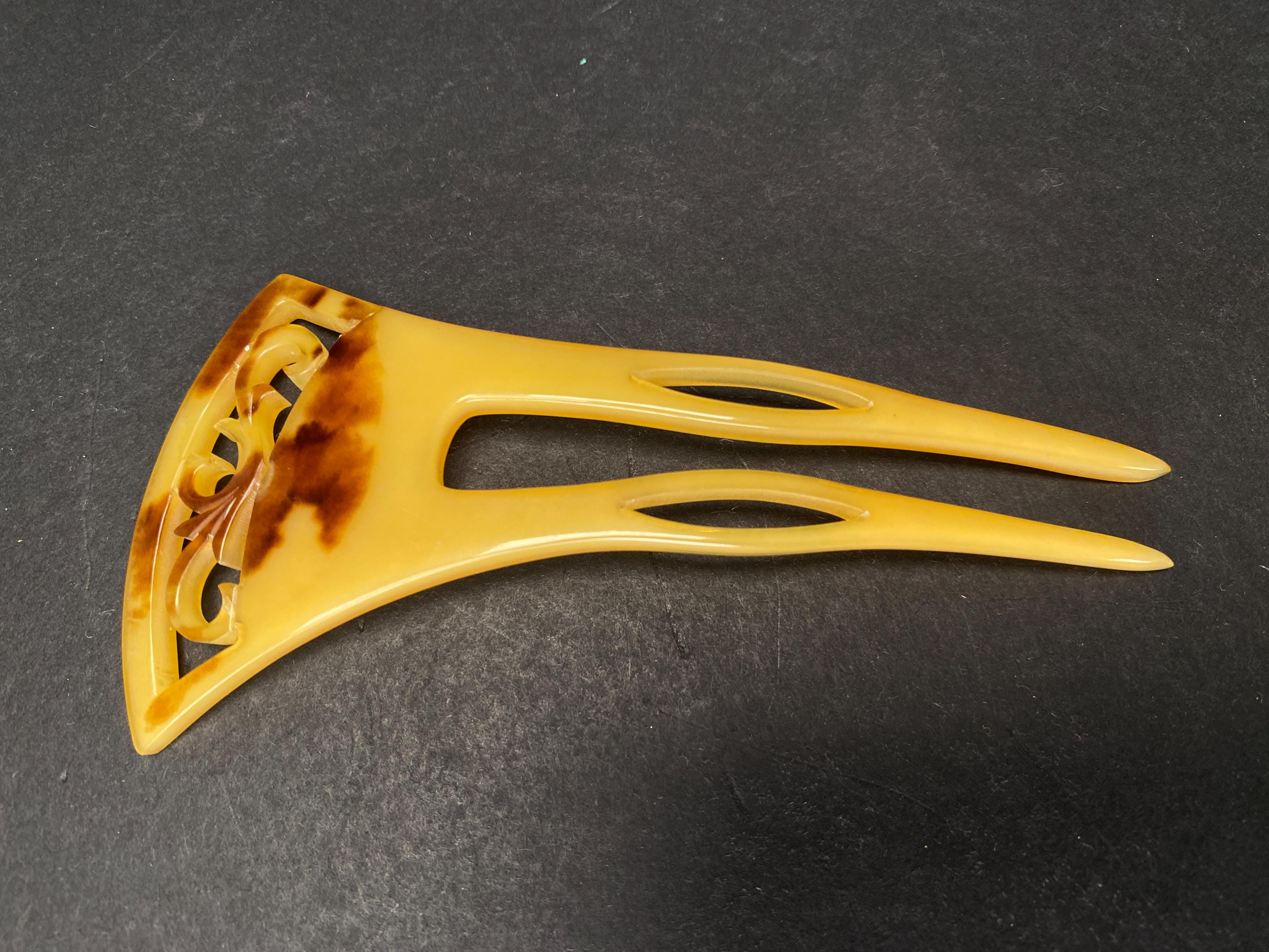 Japanese Kanzashi Kimono Geisha, Yellow & Black Lacquerware Hair Stick ...