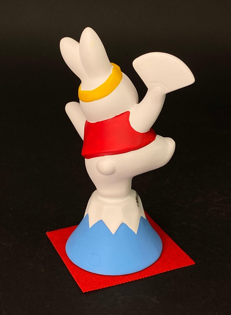 Japanese Rabbit and Fuji Mountain: Zodiac ETO Rabbit, Yakushigama, Made ...