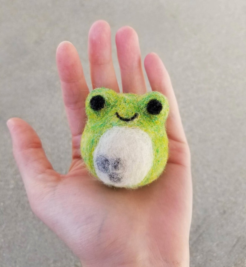 Frog Ornament Cute Needle Felt Frog - Etsy
