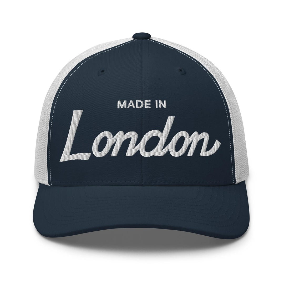 London Trucker Hat | Made in London Cap | Retro London Hat | Mesh Back ...