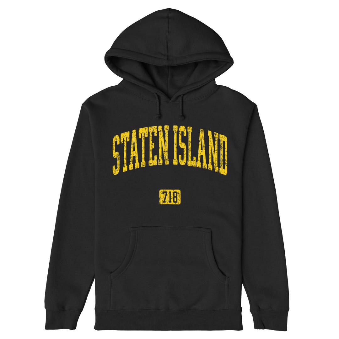 Staten Island 718 Hoodie | Vintage NYC Area Code 718 Sweatshirt | Retro ...