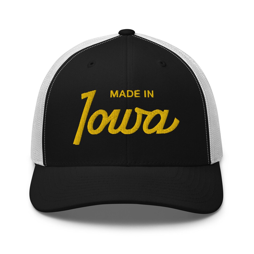 Iowa Trucker Hat | Made in Iowa Cap | Retro Iowa Hat | Mesh Back Hat ...