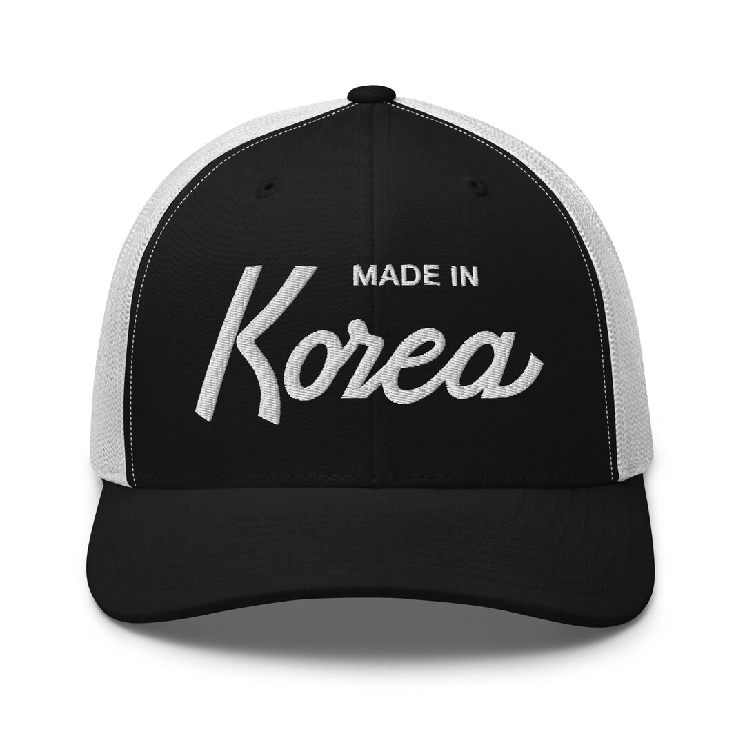 Korea Trucker Hat | Made in Korea Cap | Retro Korean Hat | Mesh Back ...