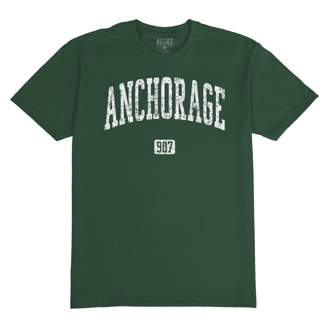 Anchorage 907 T-shirt | Vintage Alaska Area Code 907 Shirt for Men ...