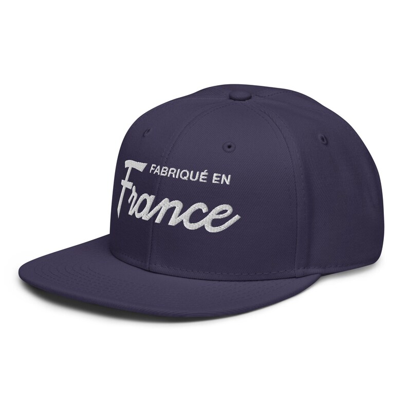 Made in France Snapback Hat | Retro Script Baseball Cap | Adjustable ...
