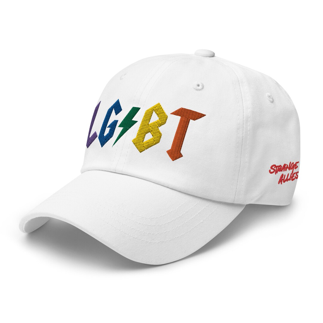 LGBTQ Rocks Dad Hat - Low Profile, Curved Visor, Cap, Strapback ...