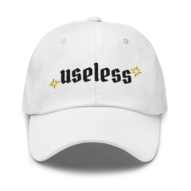 Useless Dad Hat - Low Profile, Curved Visor, Cap, Strapback, Mental ...