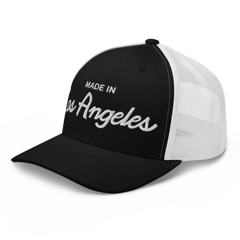 Los Angeles Trucker Hat | Made in LA Cap | Retro LA Hat | Mesh Back Hat ...