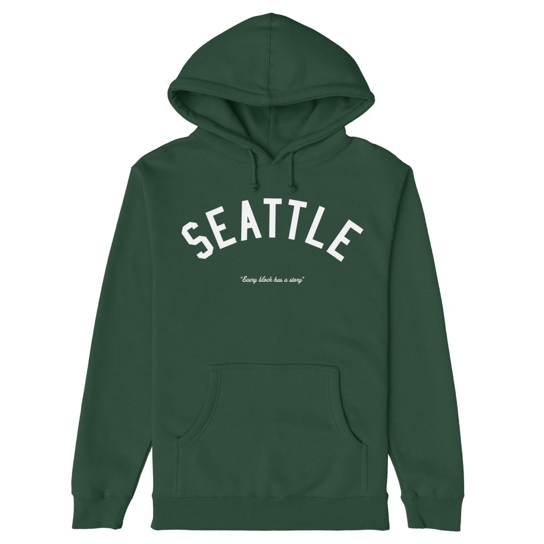 Seattle Hoodie | Retro City Design for Men and Unisex | Bold Seattle ...