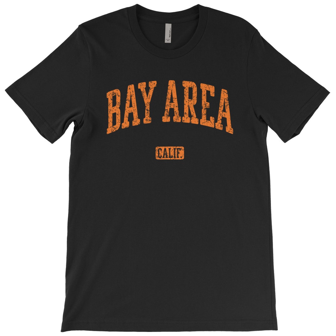 Vintage Bay Area California T-shirt Men Unisex Retro Athletic Style ...