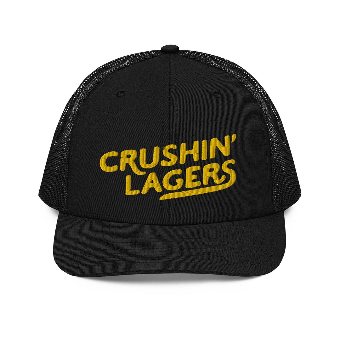 Lager Beer Hat - Trucker Hat, Crushin' Lagers Cap, Brewery Hat, Vintage ...