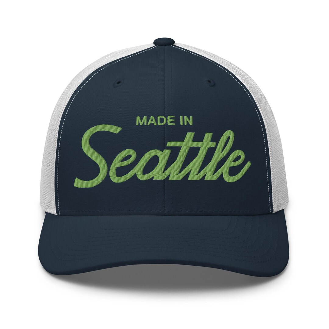 Seattle Trucker Hat | Made in Seattle Cap | Retro Seattle Hat | Mesh ...