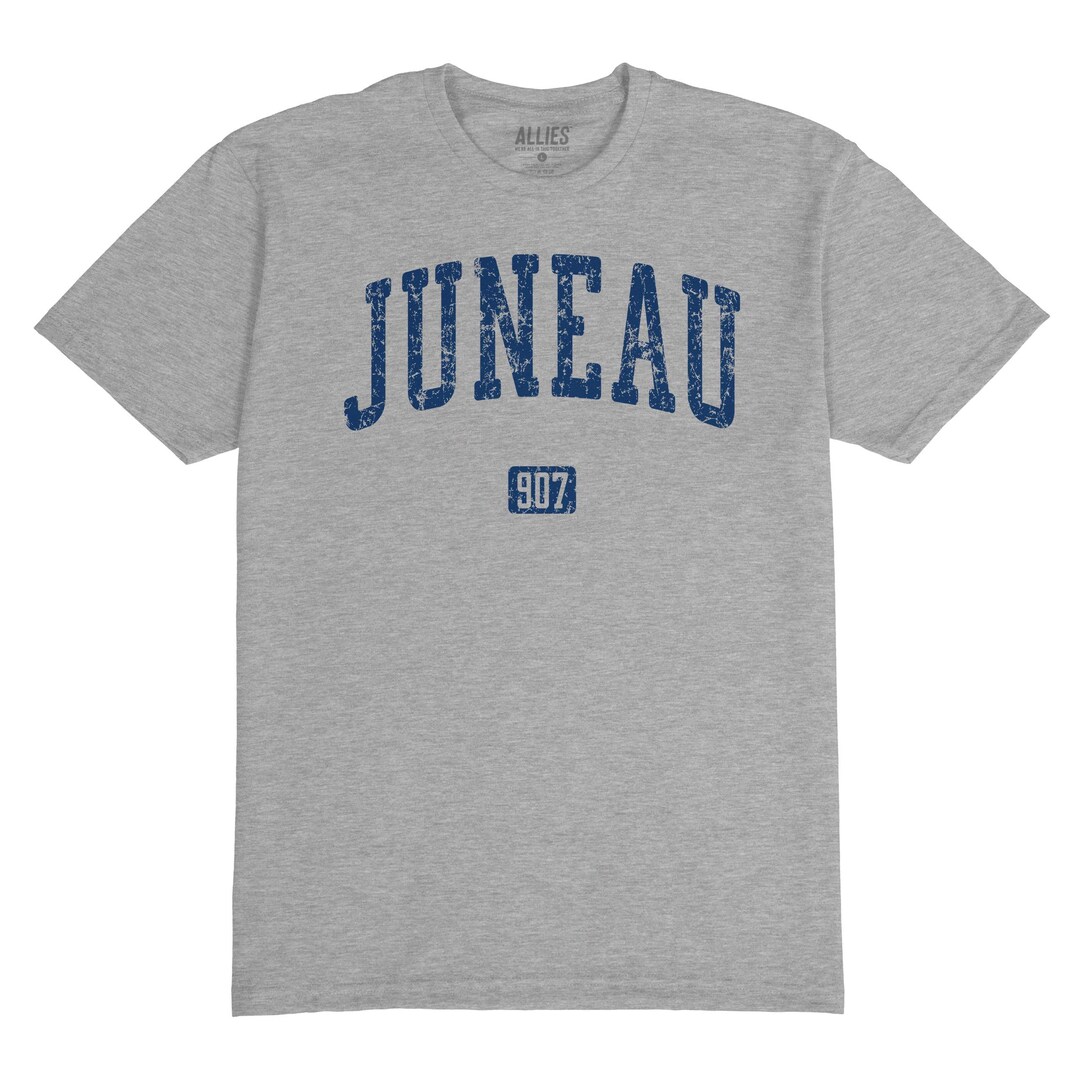 Juneau 907 T-shirt | Vintage Alaska Area Code 907 Shirt for Men | Retro ...