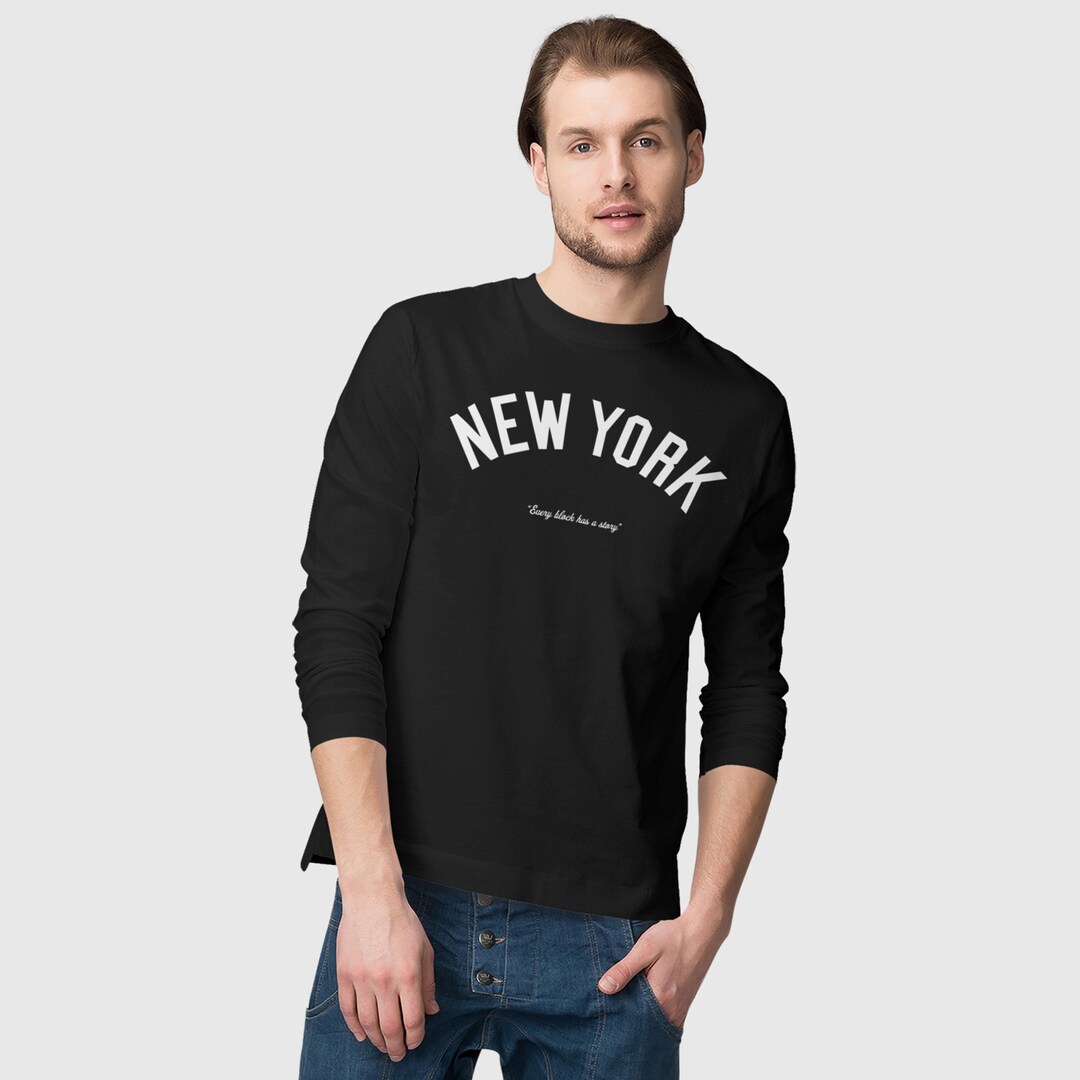 Retro New York City Long Sleeve T-shirt Vintage Athletic Style for NYC ...