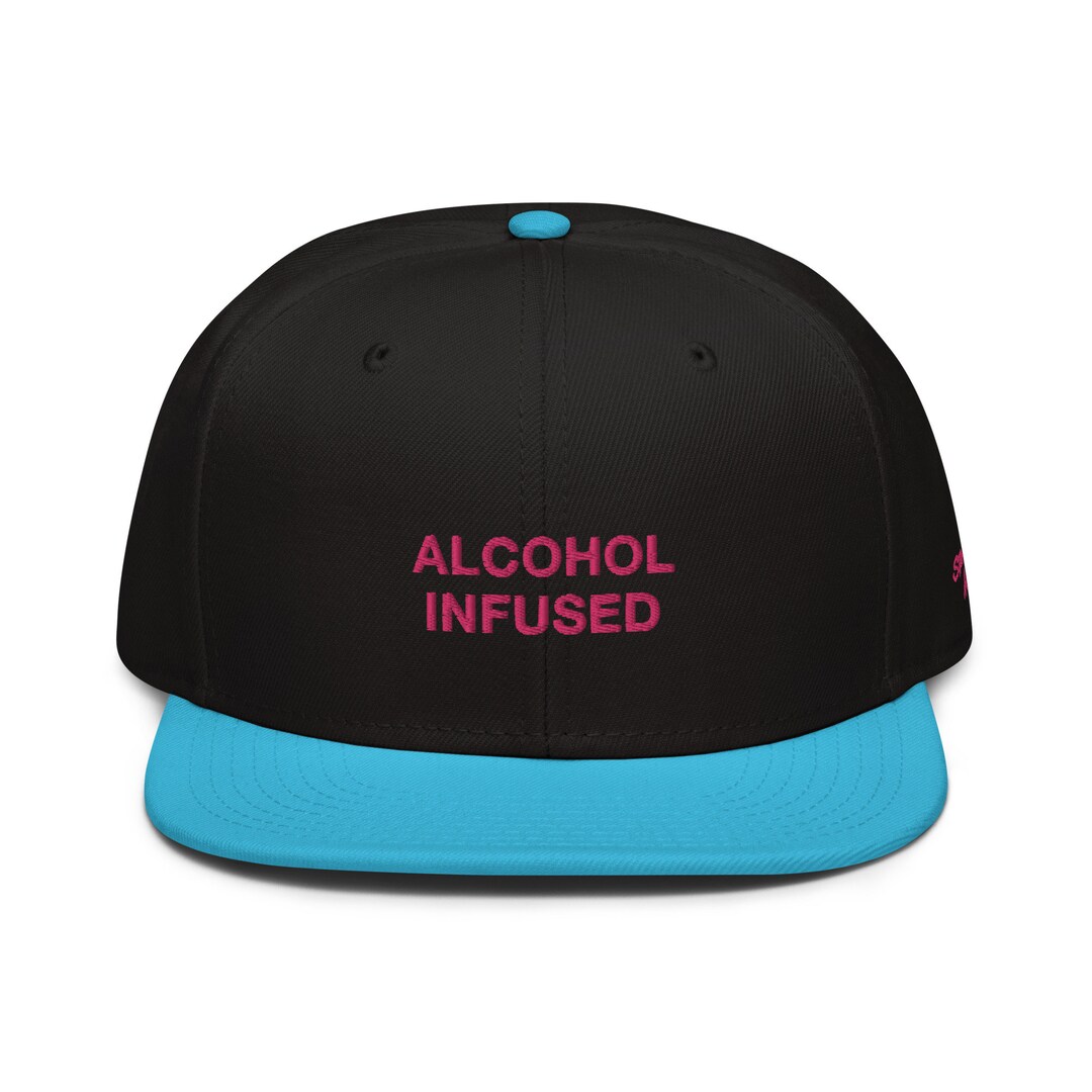 Alcohol Infused Snapback Hat - Flat Brim, Structured Cap - Beer, Vodka ...