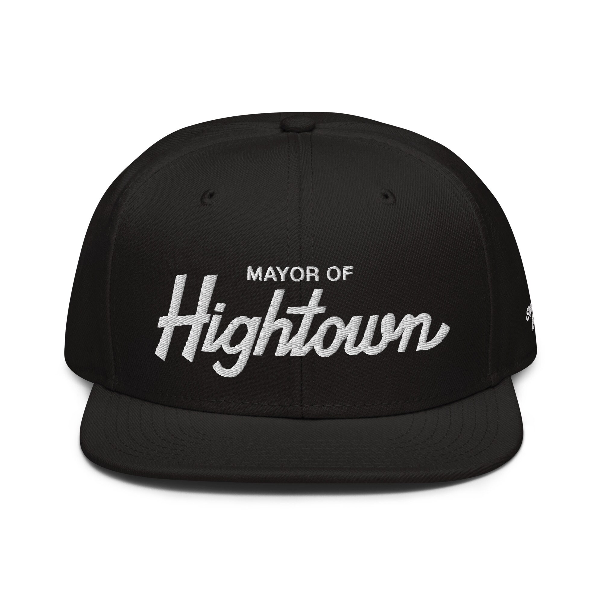 Mayor of Hightown Snapback Hat - Flat Brim, Structured Cap - Weed ...