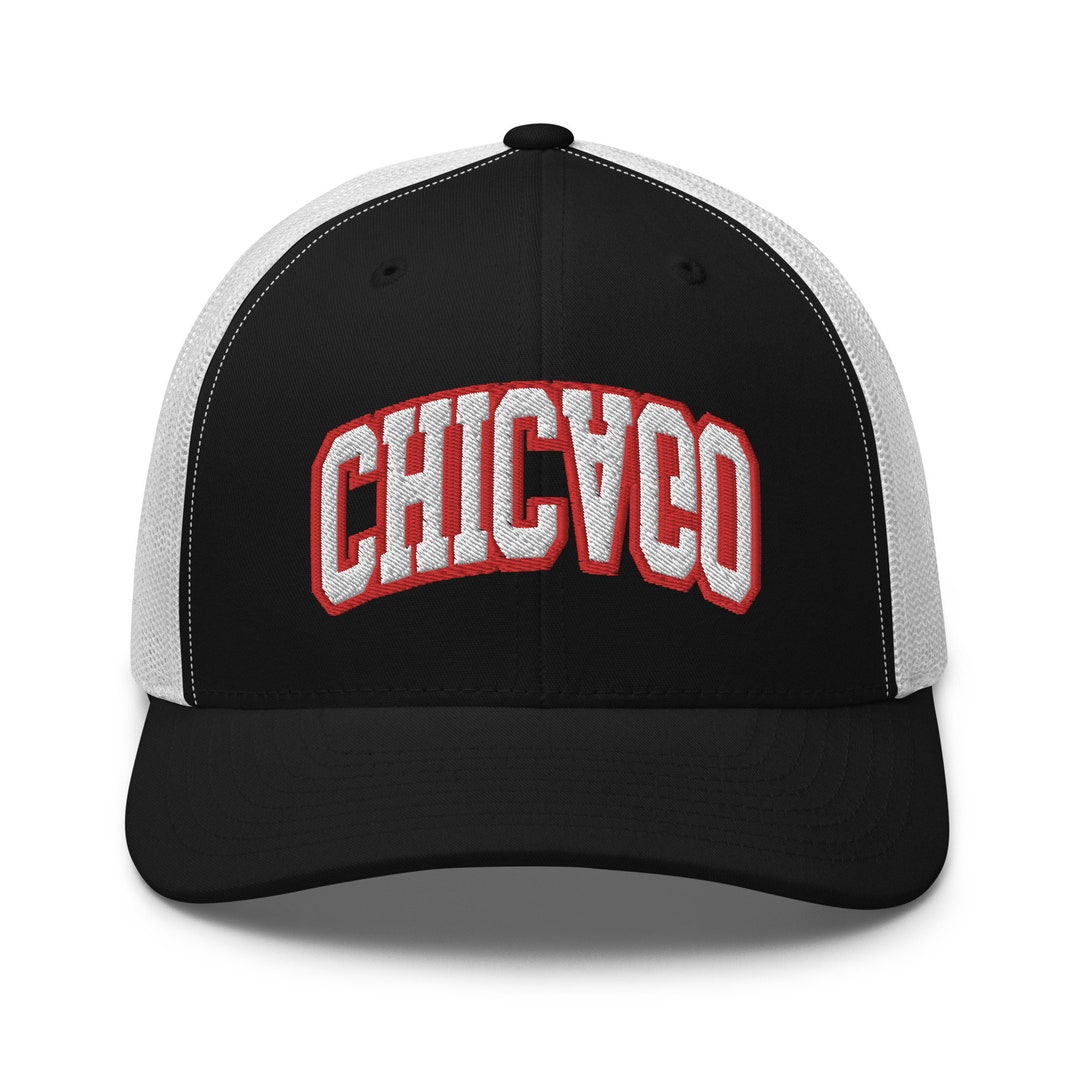 Chicago Trucker Hat - Chicago Flipped - Mesh Back Cap, Mid Profile ...
