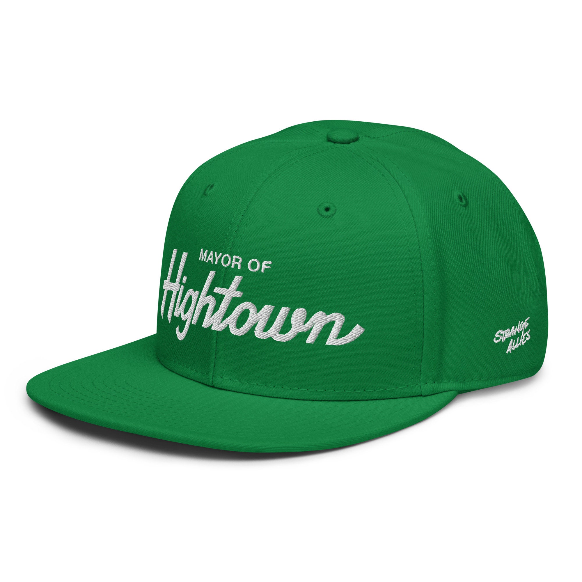 Mayor of Hightown Snapback Hat Flat Brim, Structured Cap Weed Snapback ...