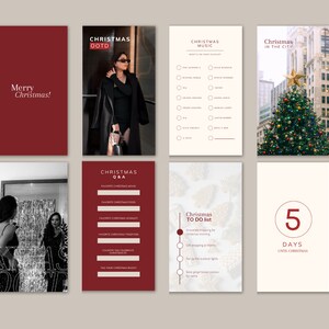 Influencer Christmas Instagram Templates Influencer - Etsy