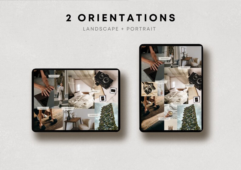 Vision Board Template Mood Board Template Vision Board - Etsy