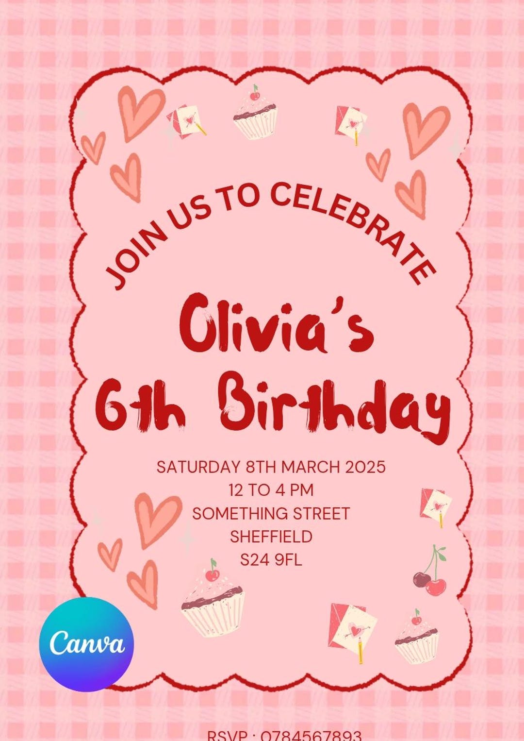 Birthday Girl Party Invitations - Etsy