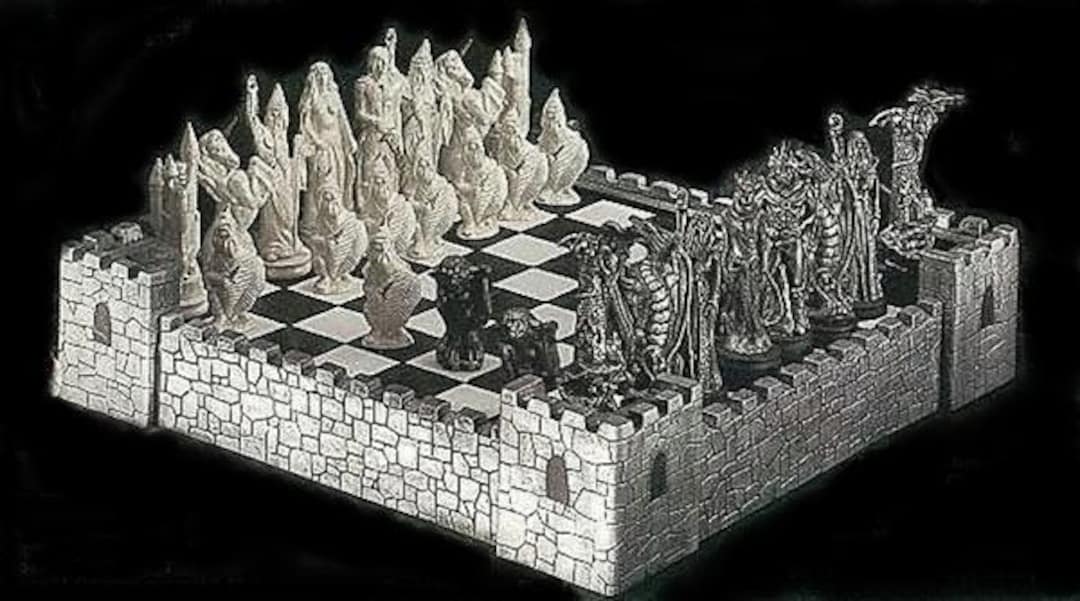 MADE TO Order--good Vs Evil Chess Set Ready to Paint! - Etsy