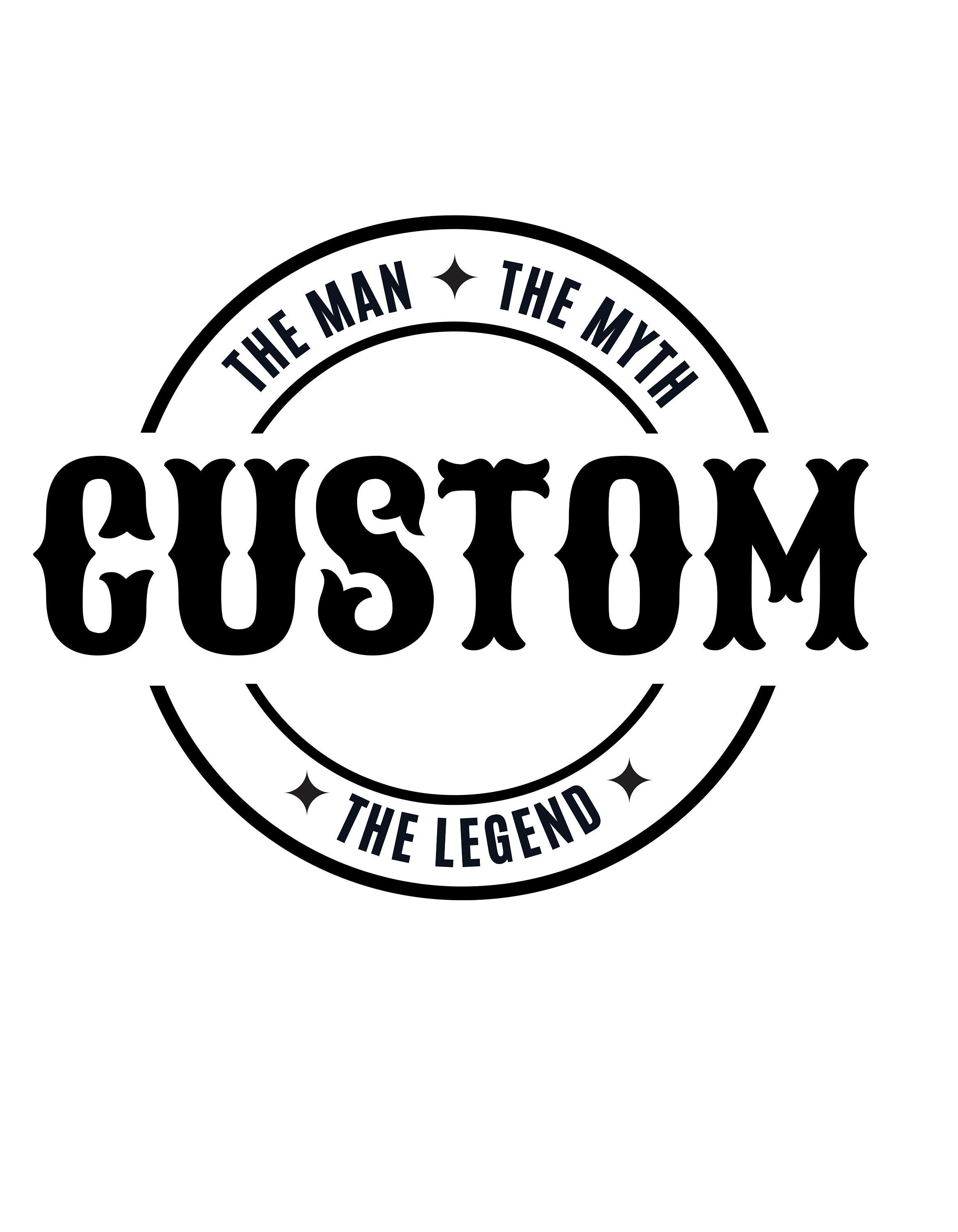 Custom the Man the Myth the Legend Svg, Grandpa Svg, Father PNG, Granddad Svg, Silhouette ...
