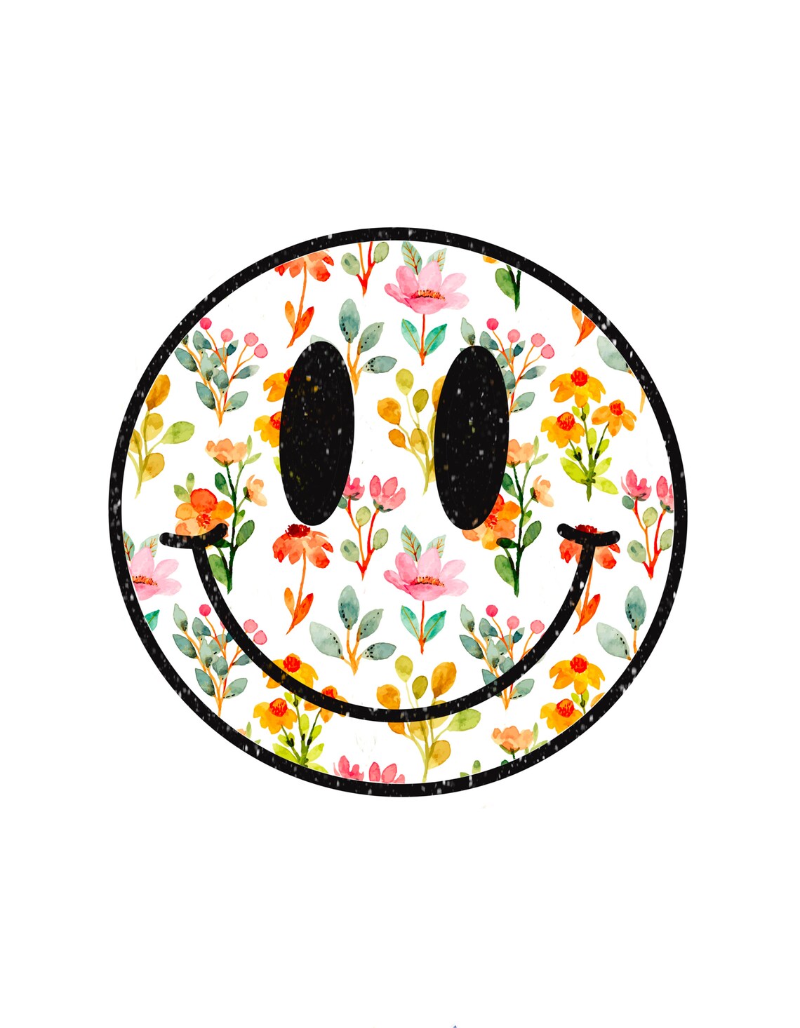 Retro Happy Flowers Png-vintage Sublimation Distressed Shirt Design ...