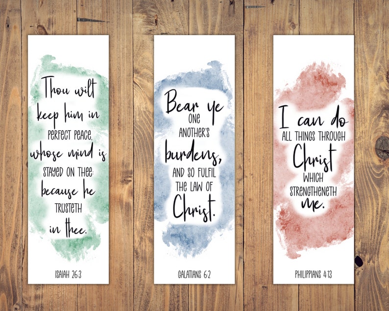 KJV Printable Bookmarks, Printable Bookmarks, King James Version, Bible ...