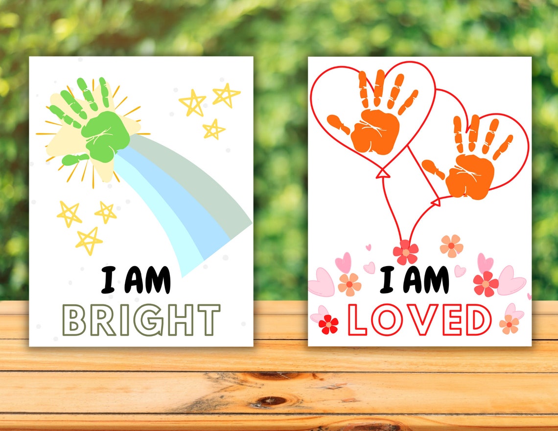 Bundle Handprint Art Handprint Craft Bundle Printable - Etsy