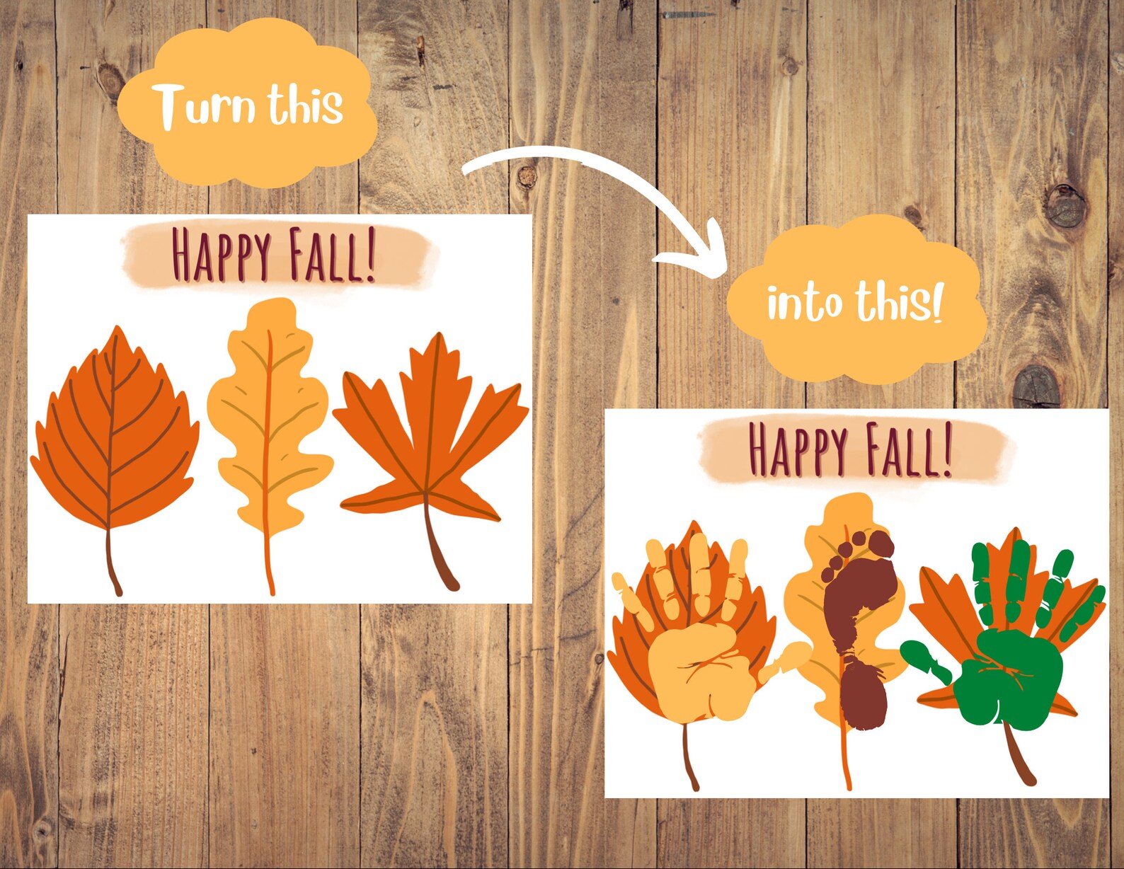 Bundle Handprint Art Handprint Craft Bundle Printable - Etsy