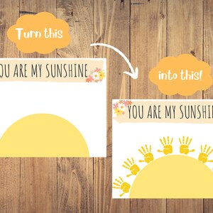 Handprint Art, Handprint Craft, Printable Handprint Art, You Are My ...