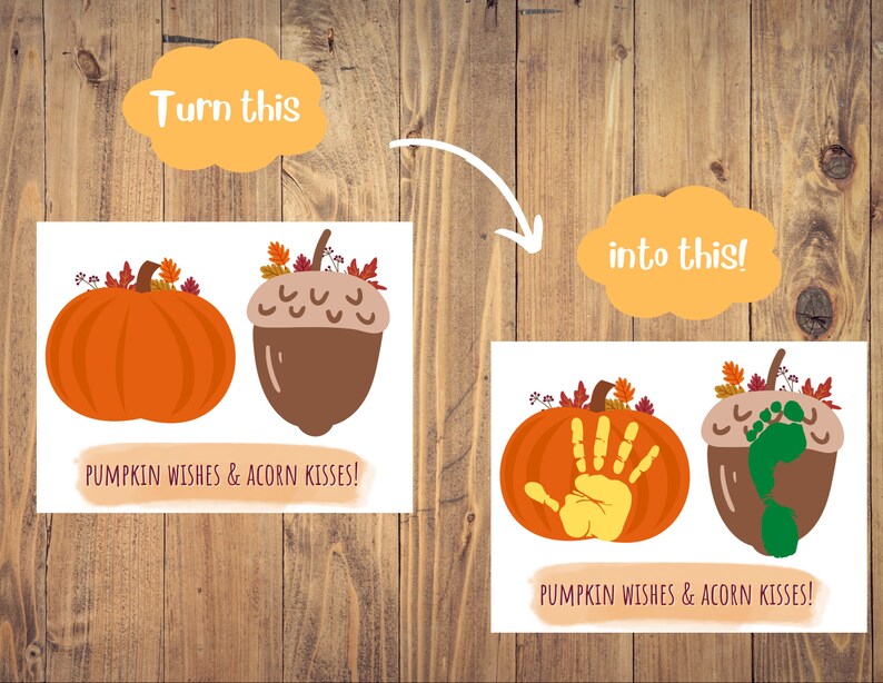 Handprint Art, Handprint Craft, Printable Handprint Art, Fall Craft ...