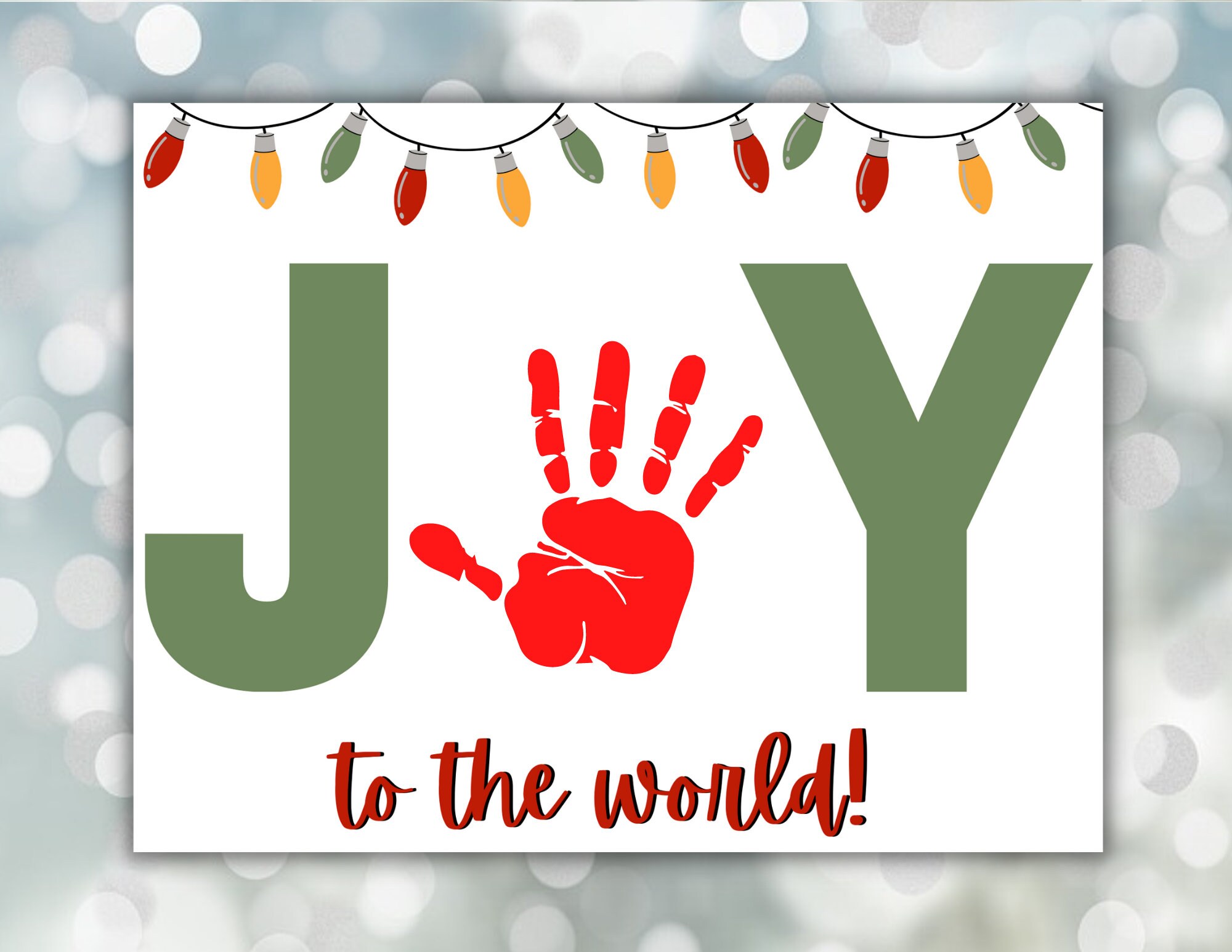 Handprint Art, Christmas Handprint Art, Holiday Craft, Handprint Craft ...