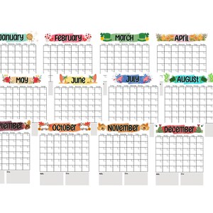Printable Calendar, Vertical Blank Calendar, Calendar Download ...