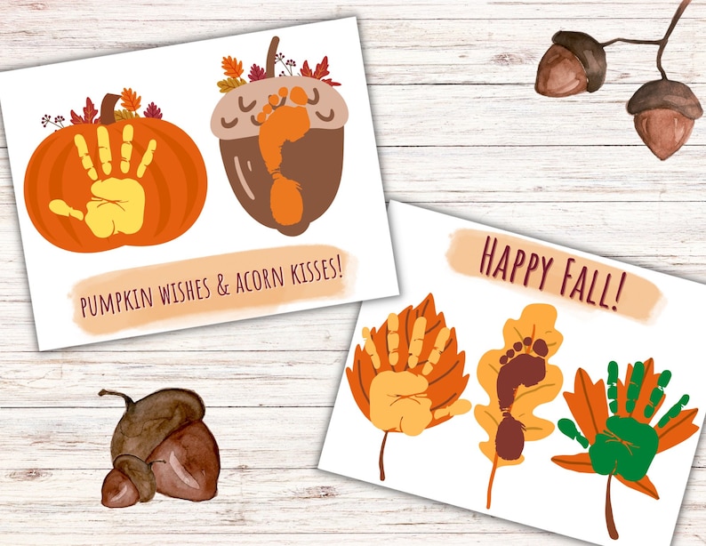 Handprint Art, Handprint Craft, Printable Handprint Art, Fall Craft ...