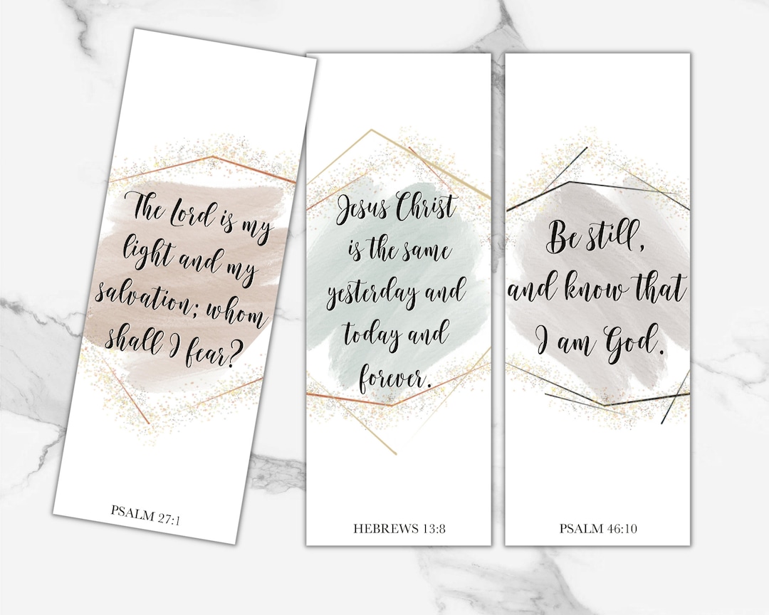 Printable Bookmarks, Neutral Color Bookmarks, Bookmark Download, Bible ...