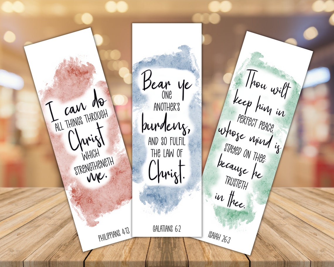 KJV Printable Bookmarks, Printable Bookmarks, King James Version, Bible ...