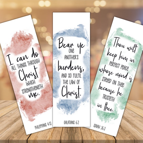 Kjv Printable Bookmark - Etsy