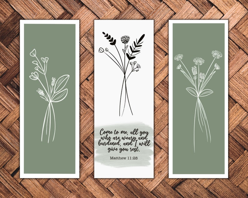 Printable Bookmarks, Bookmark Download, Bible Verse Bookmark Printables ...