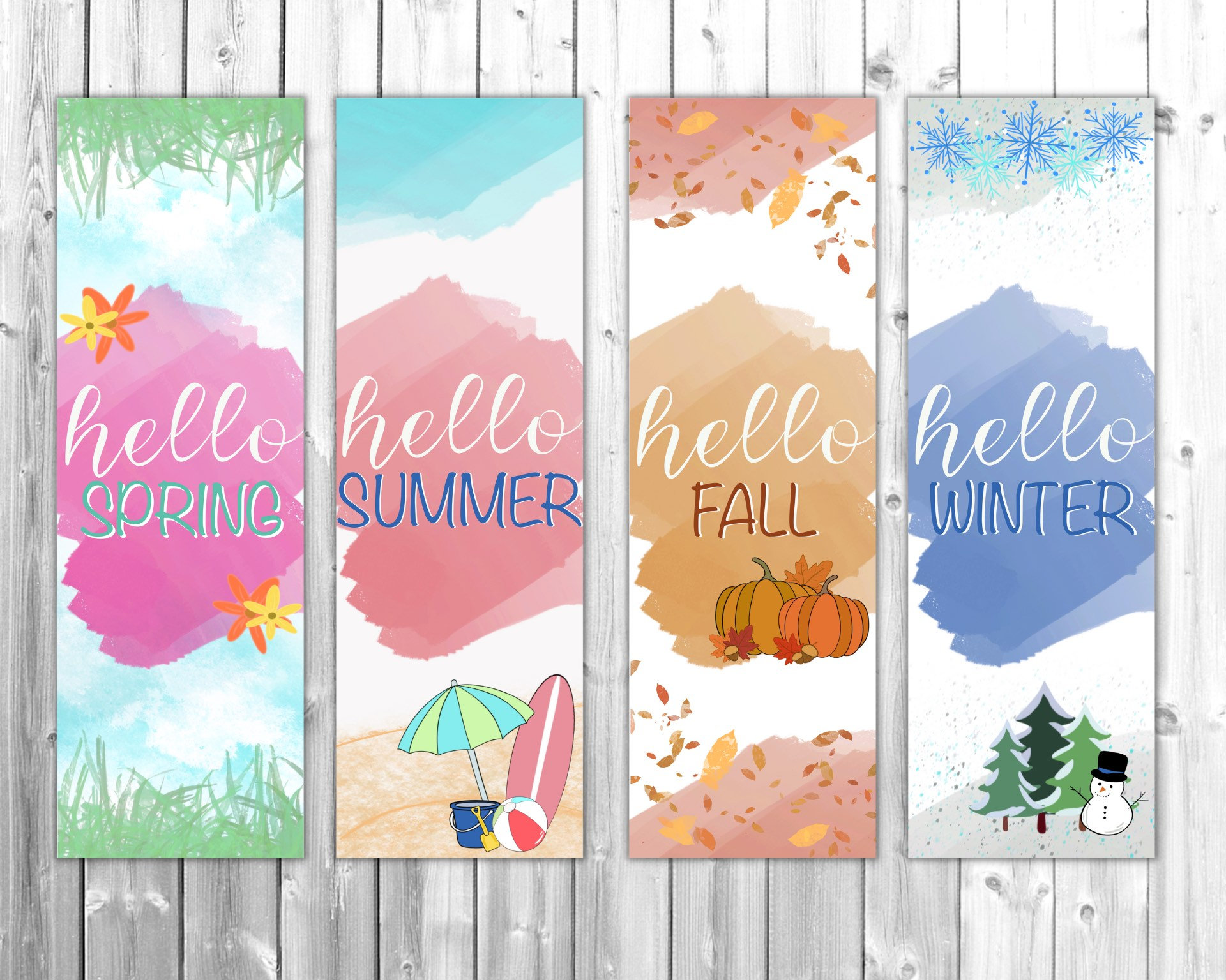 Printable Bookmarks, Bookmark Download, Bookmark Printables, Digital ...