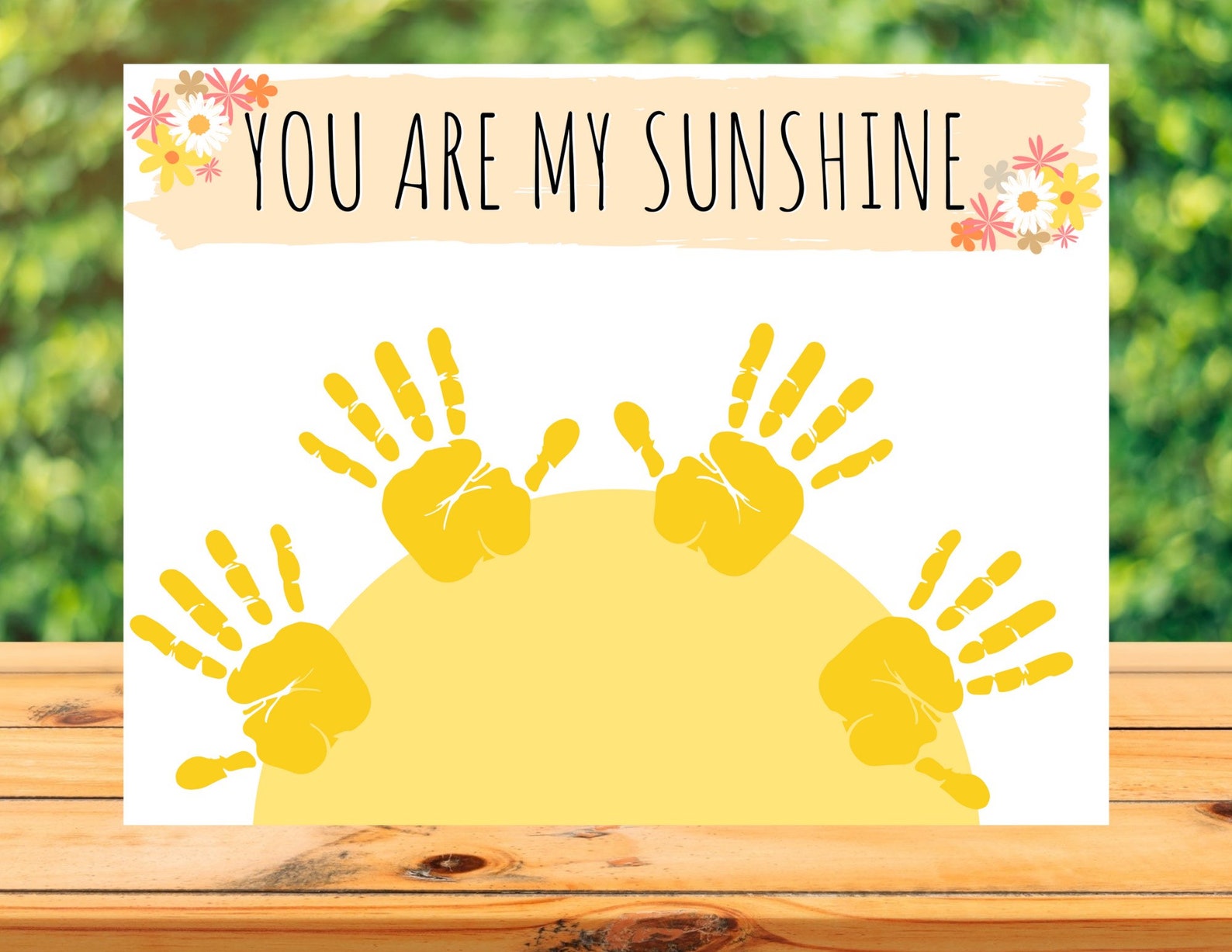 Handprint Art, Handprint Craft, Printable Handprint Art, You Are My ...