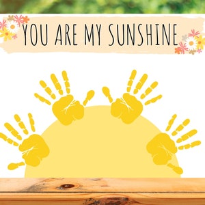 Handprint Art, Handprint Craft, Printable Handprint Art, You Are My ...